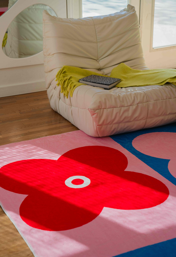 Multicolor Four Leaf Clover Rug – Lany Space