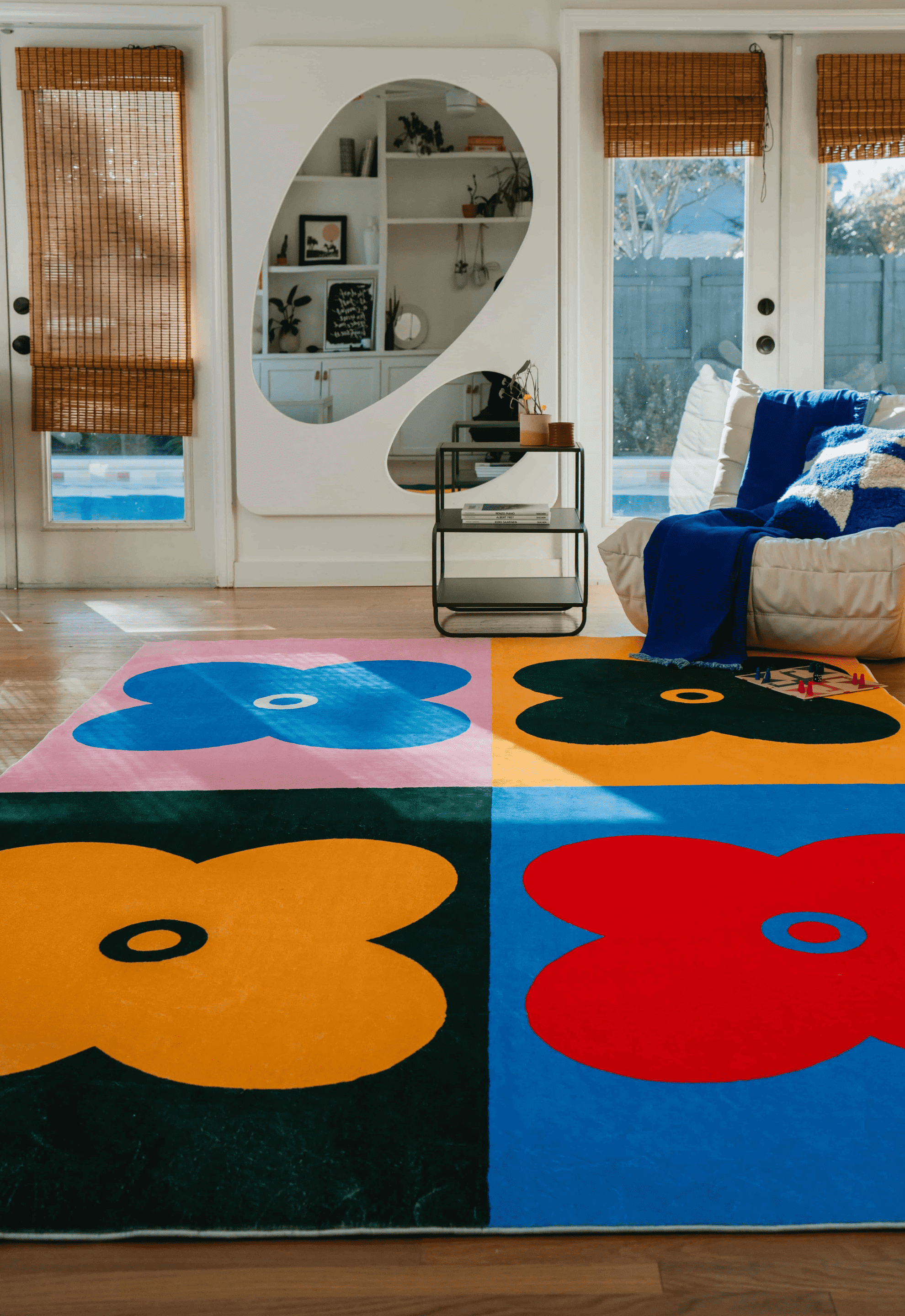 LanySpace Multicolor Four Leaf Clover Rug – Lany Space