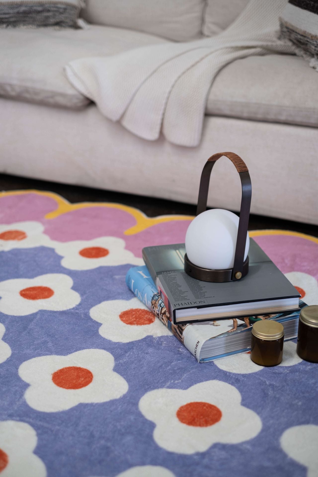 Pink and Purple Floral Area Rug – Lany Space