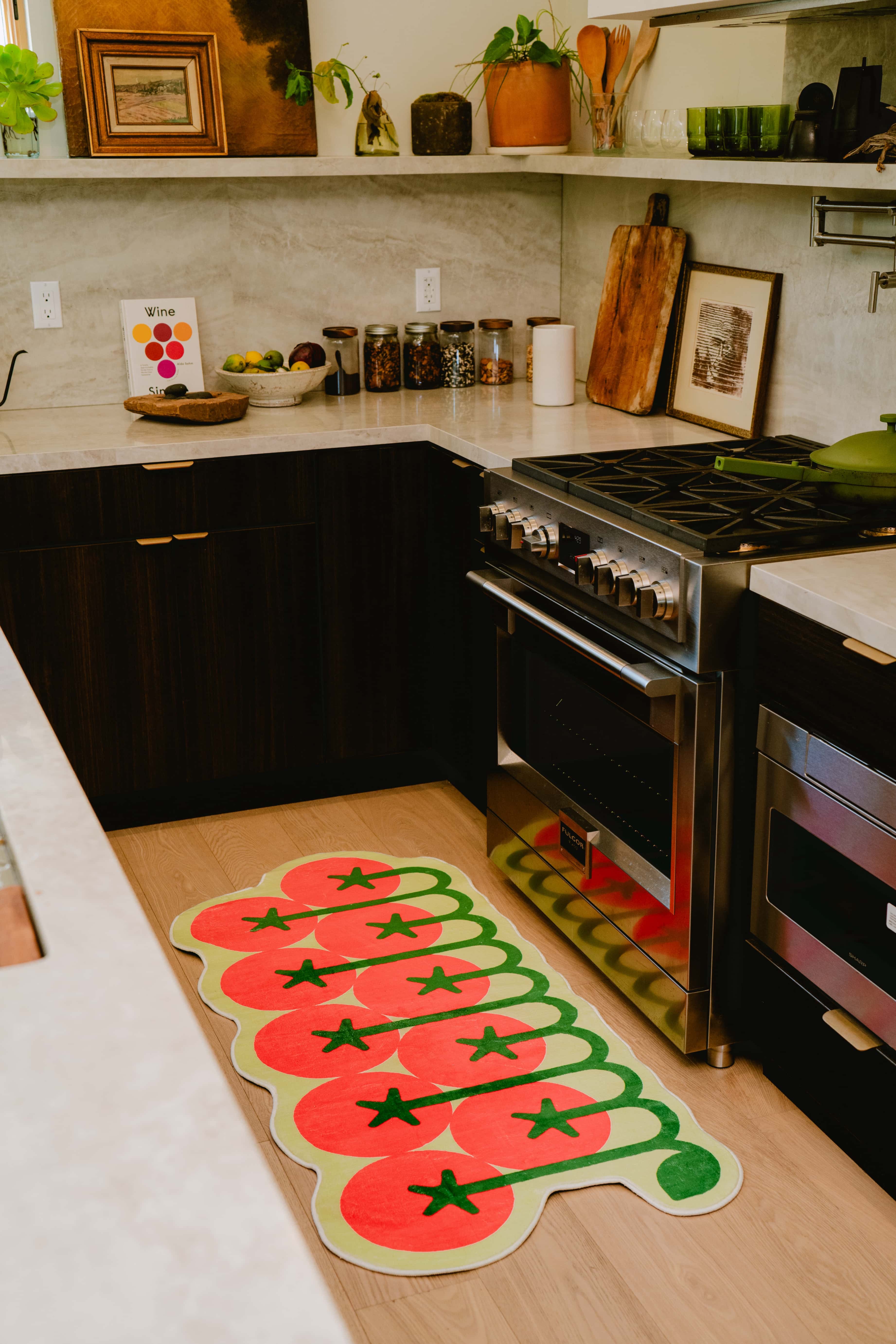 Irregular Tomato Runner Rug by Designer Johann Banta – Lany Space